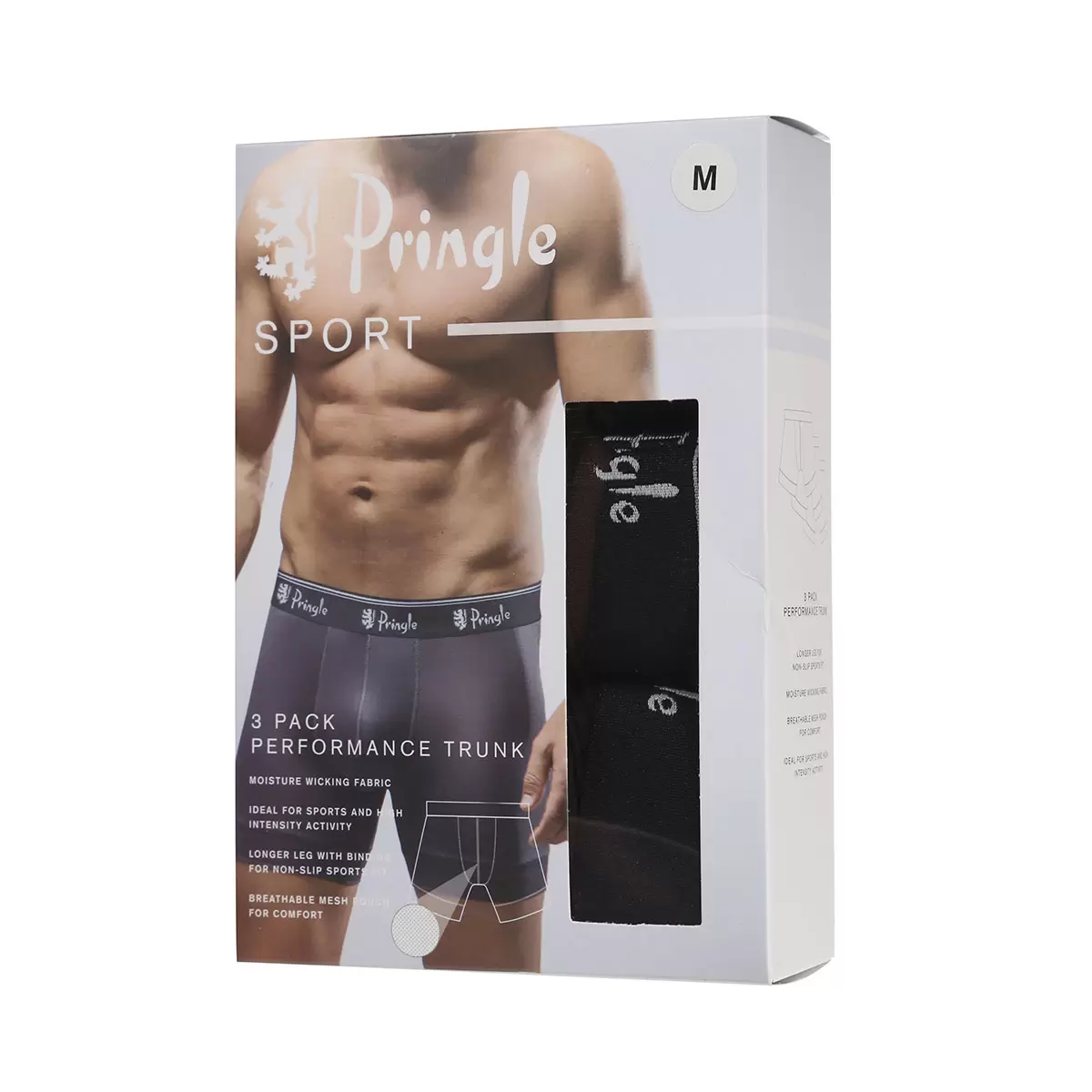 Pringle Mens Sports Performance Boxers 2 x 3 Pack - FAVROS.CO.UK